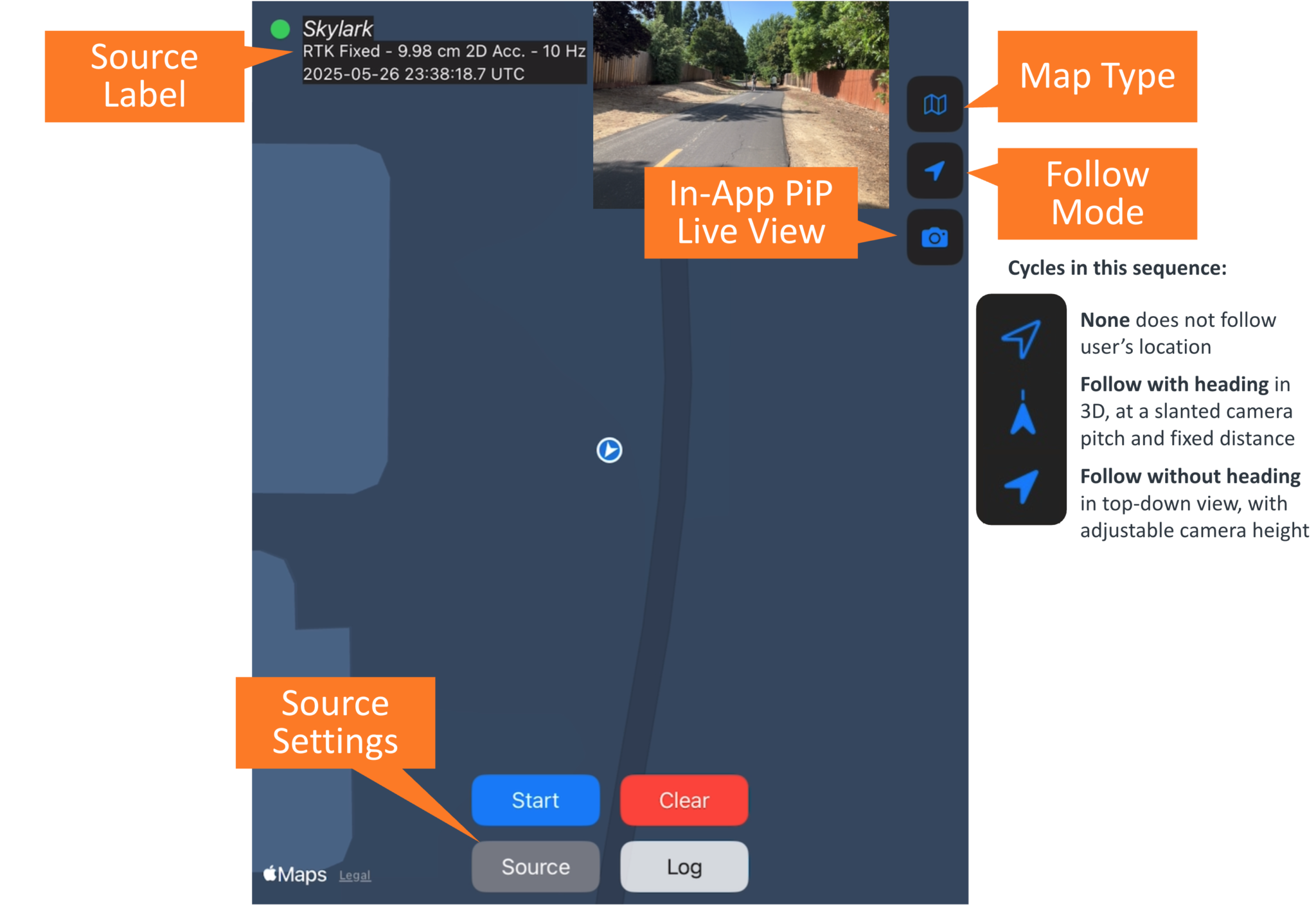 Swift Map App - iOS User Guide - Swift Navigation | Precise Positioning